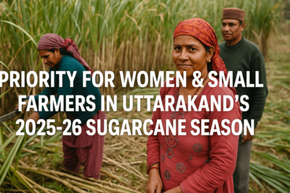 Women, Small Farmers to Get Priority in 2025-26 Sugarcane Season